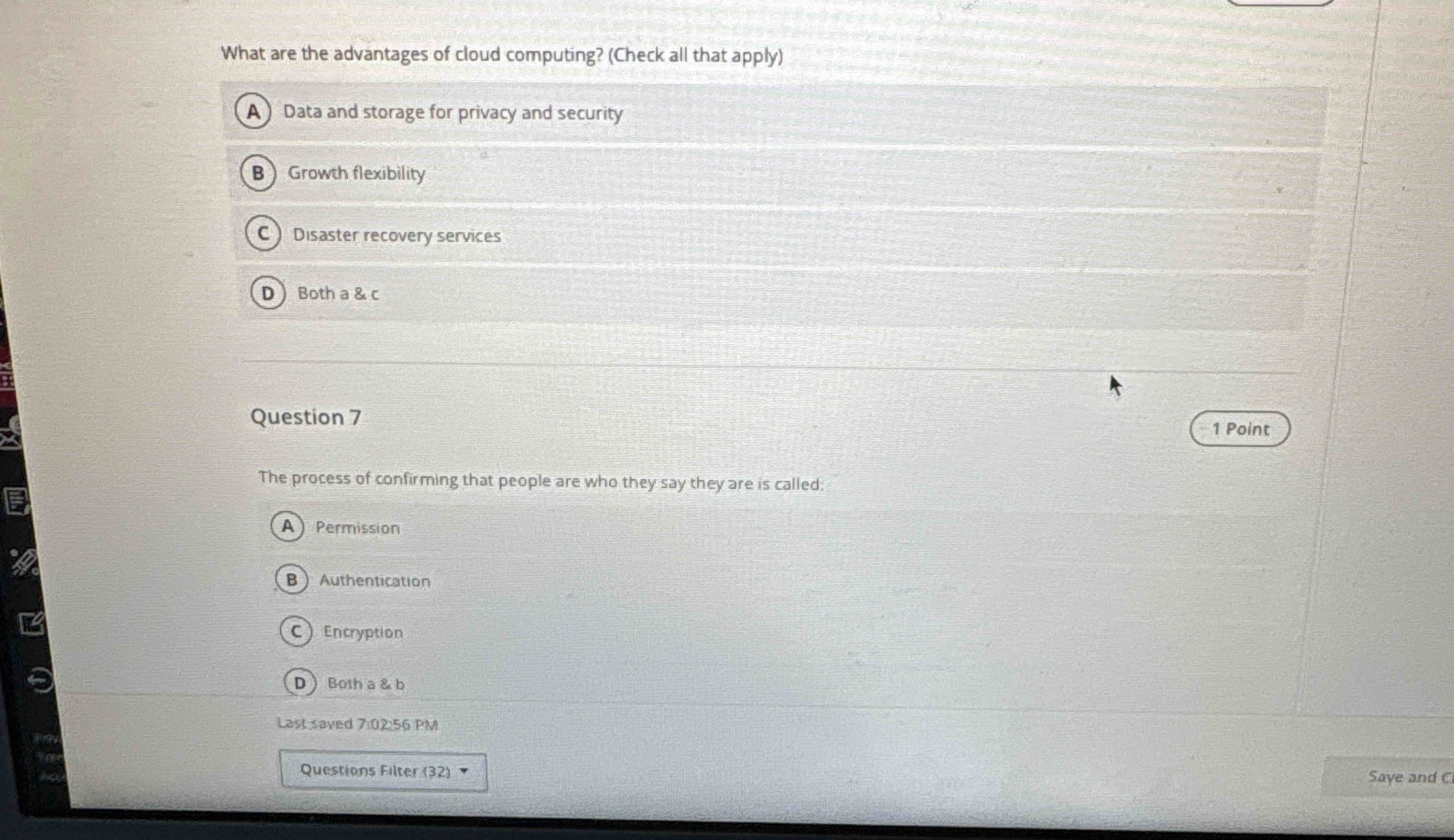 Solved What are the advantages of cloud computing? (Check | Chegg.com