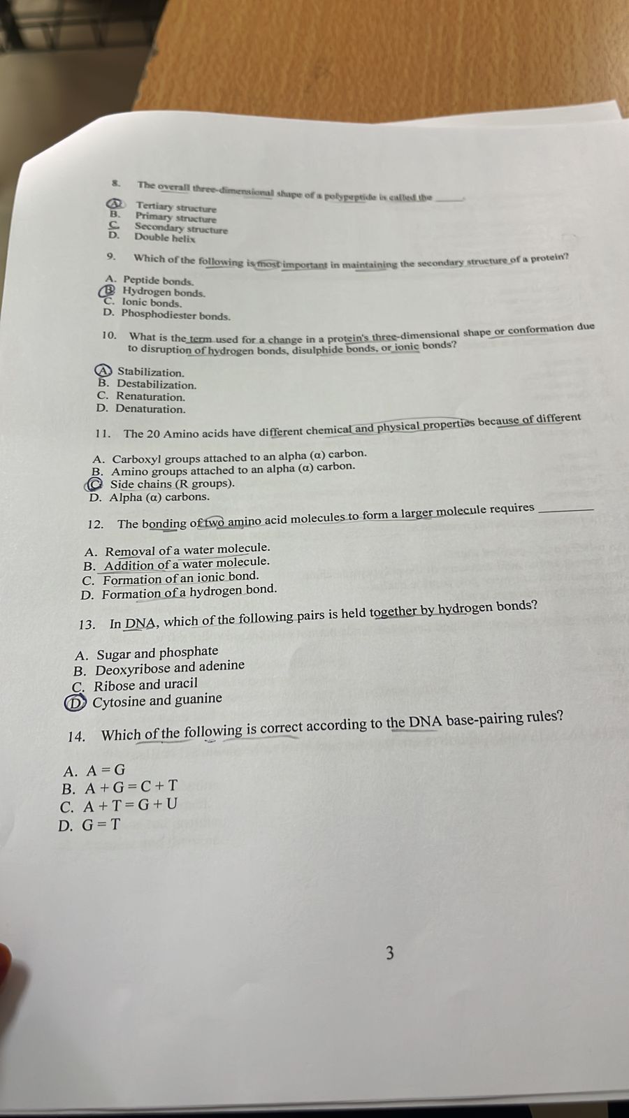 Solved 8. ﻿The overall three-dimensional shape of a | Chegg.com