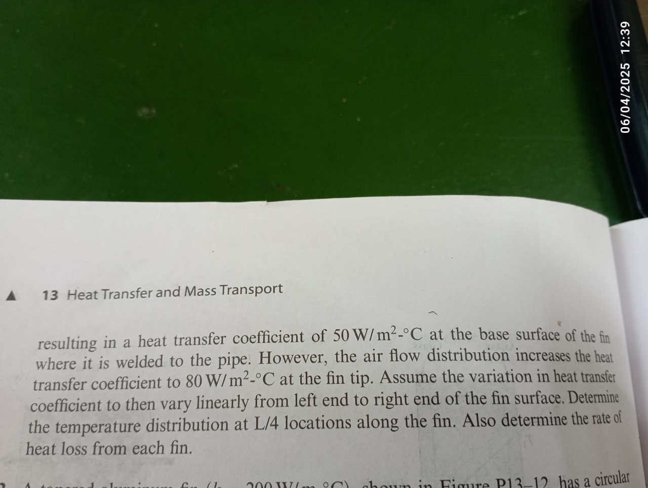13 ﻿Heat Transfer and Mass Transport resulting in a | Chegg.com