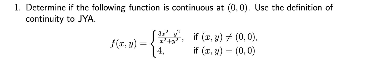 Solved plz help Determine if the following function is | Chegg.com