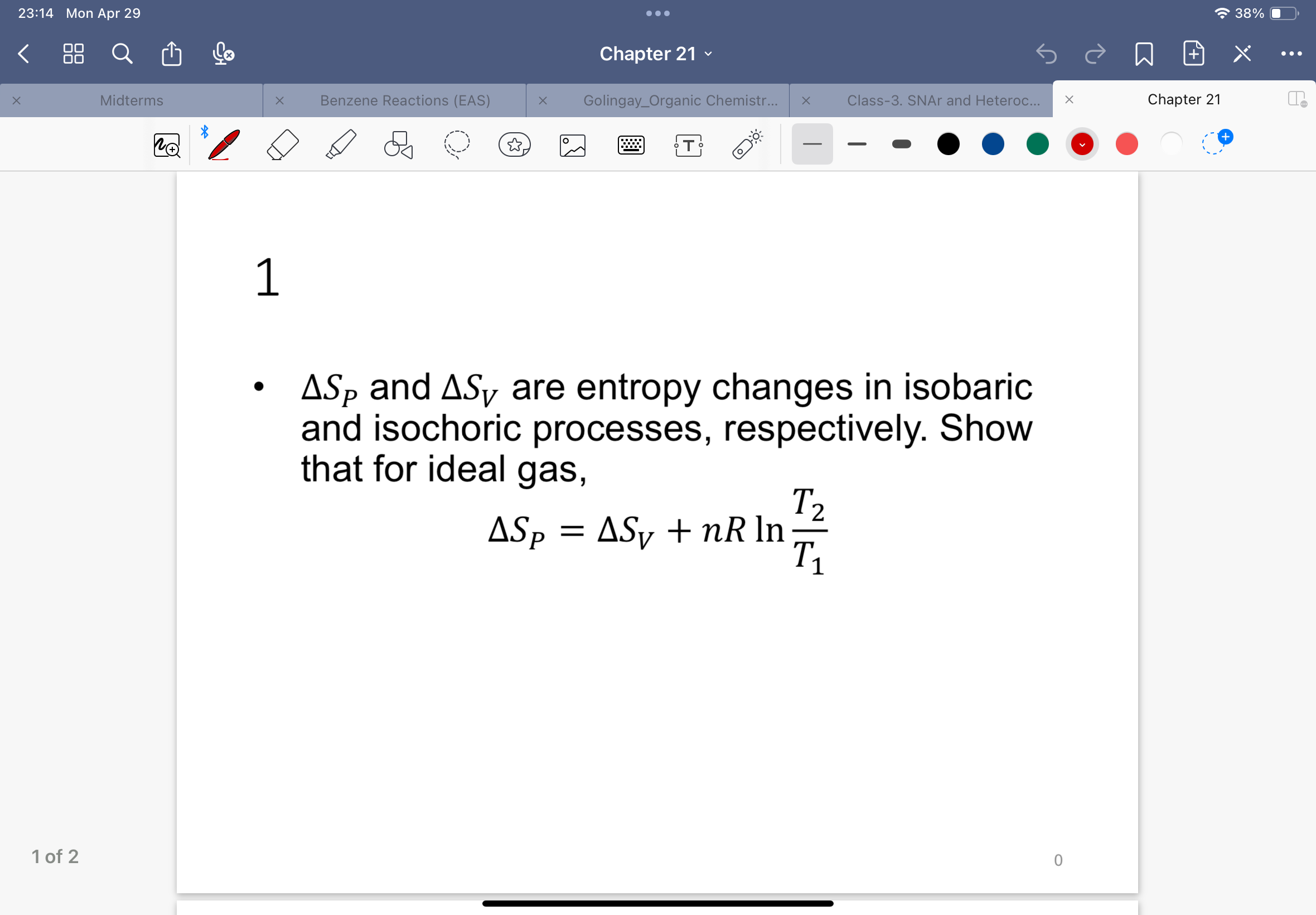 Solved code class="asciimath">\Delta S_(P) ﻿and ΔSV ﻿are | Chegg.com