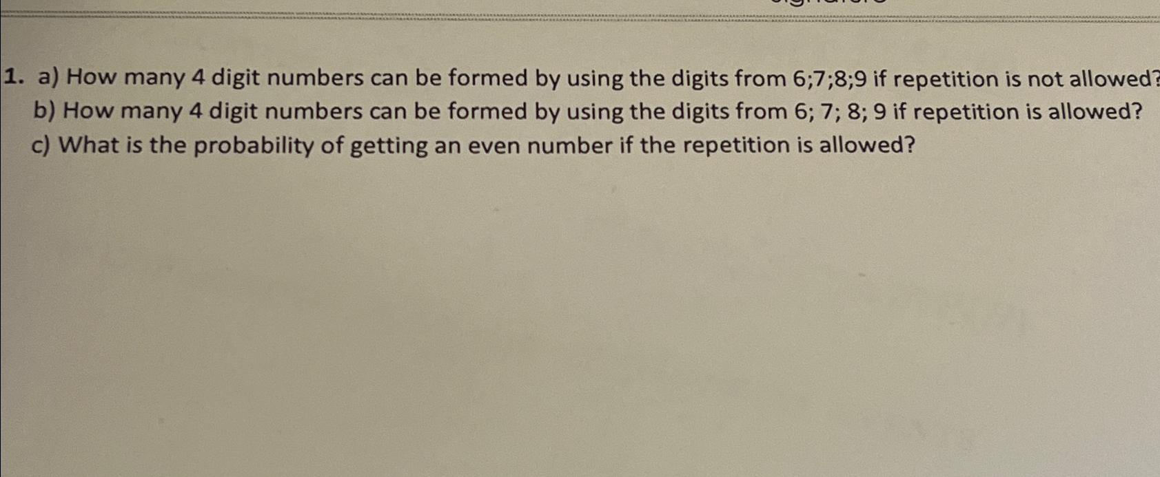 Solved a) How many 4 digit numbers can be formed by using | Chegg.com Solved a) How many 4 digit numbers can be formed by using | Chegg.com