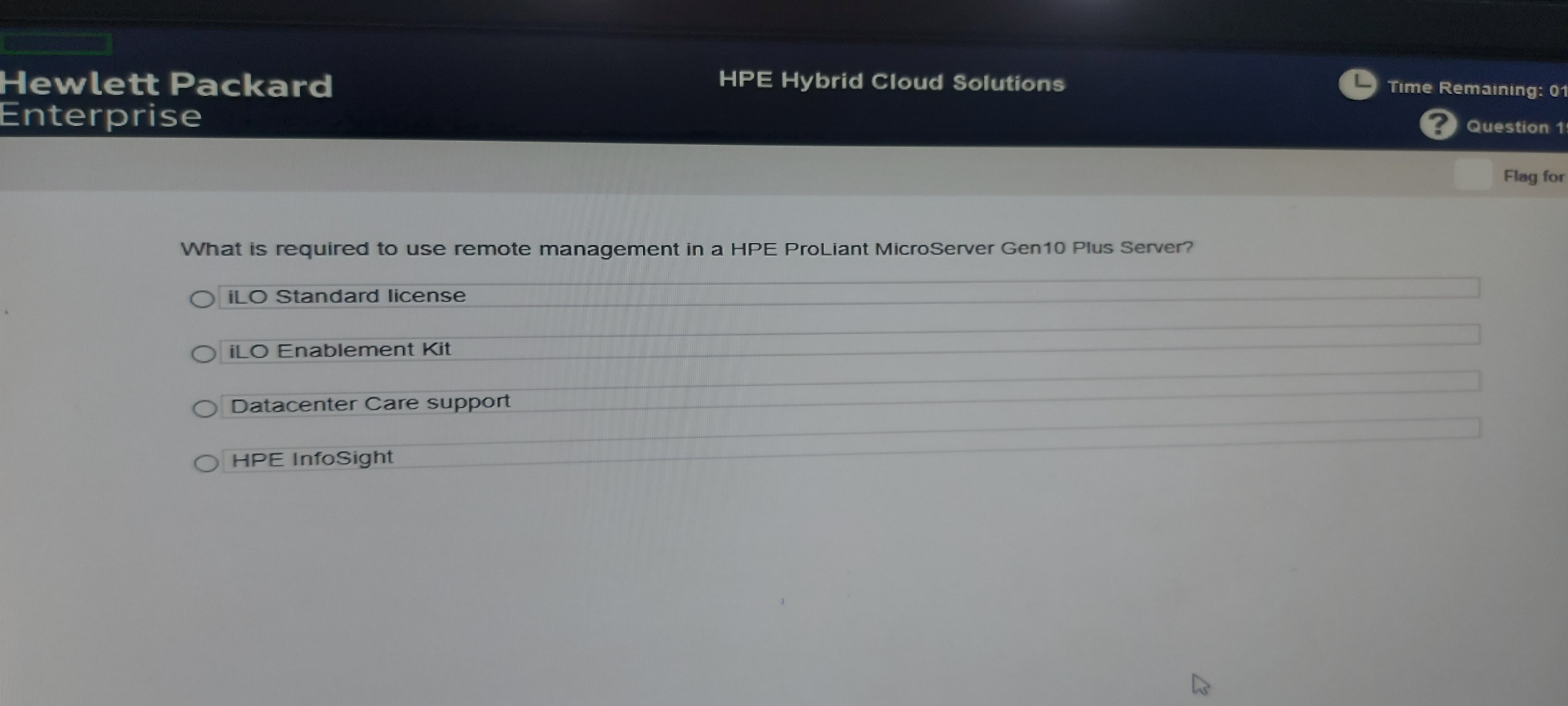 Solved What is required to use remote management in a HPE | Chegg.com