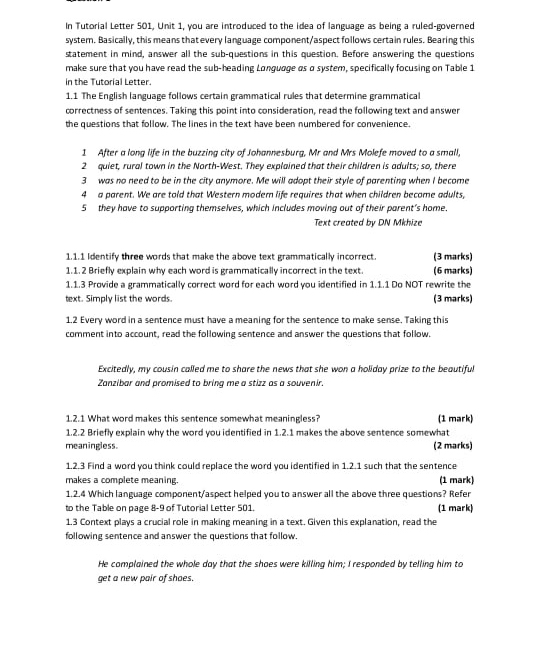 Solved In Tutorial Letter 501, ﻿Unit 1, ﻿you are introduced | Chegg.com