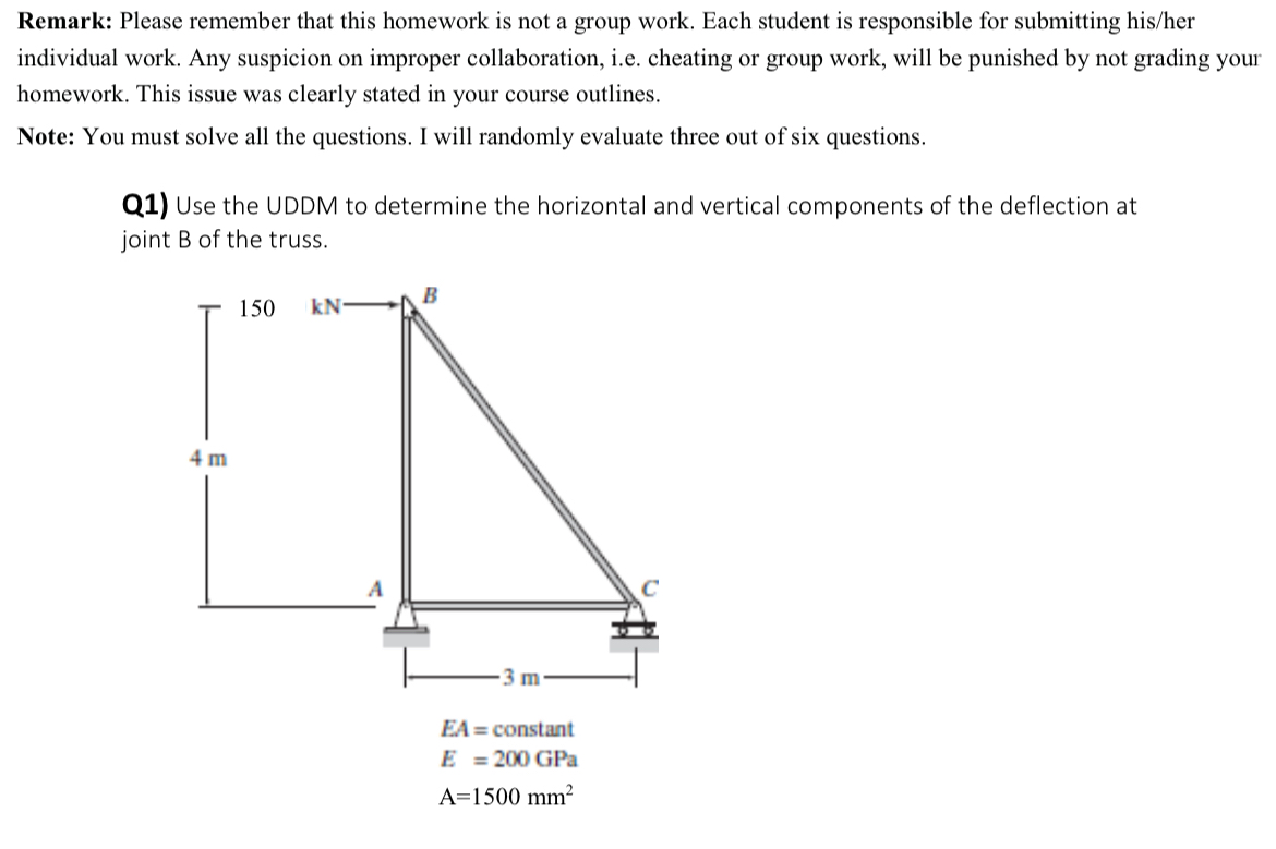 Solved Remark: Please remember that this homework is not a | Chegg.com