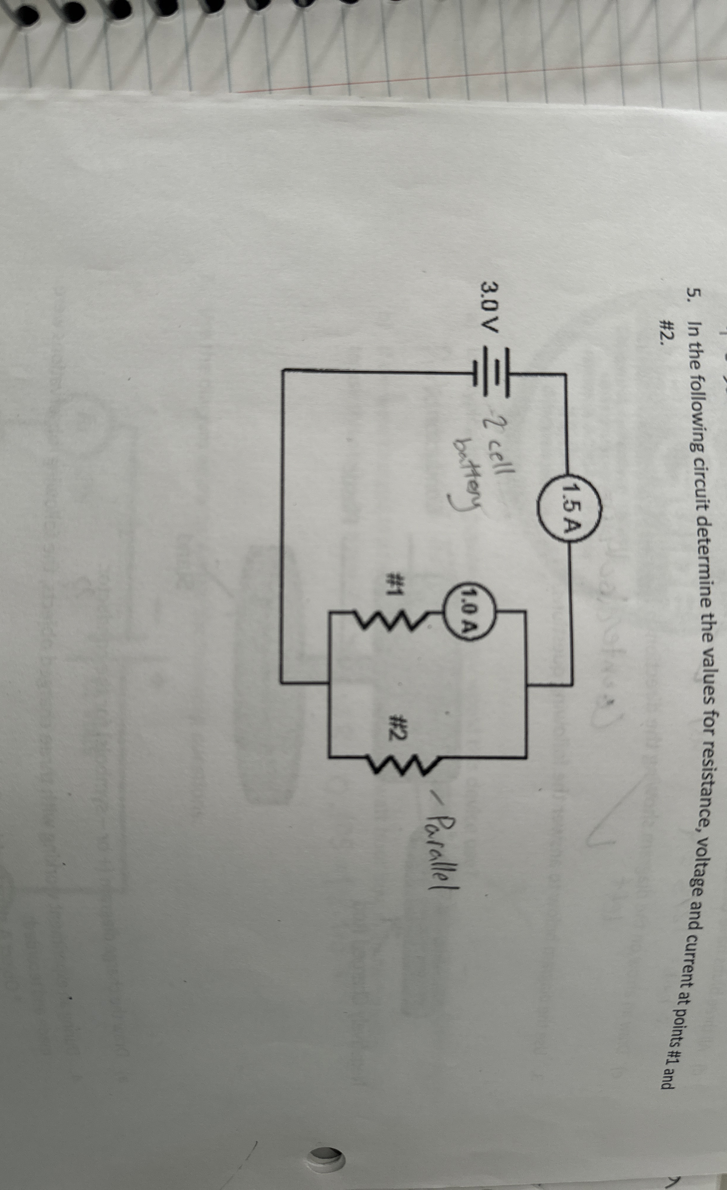 Solved In the following circuit determine the values for | Chegg.com