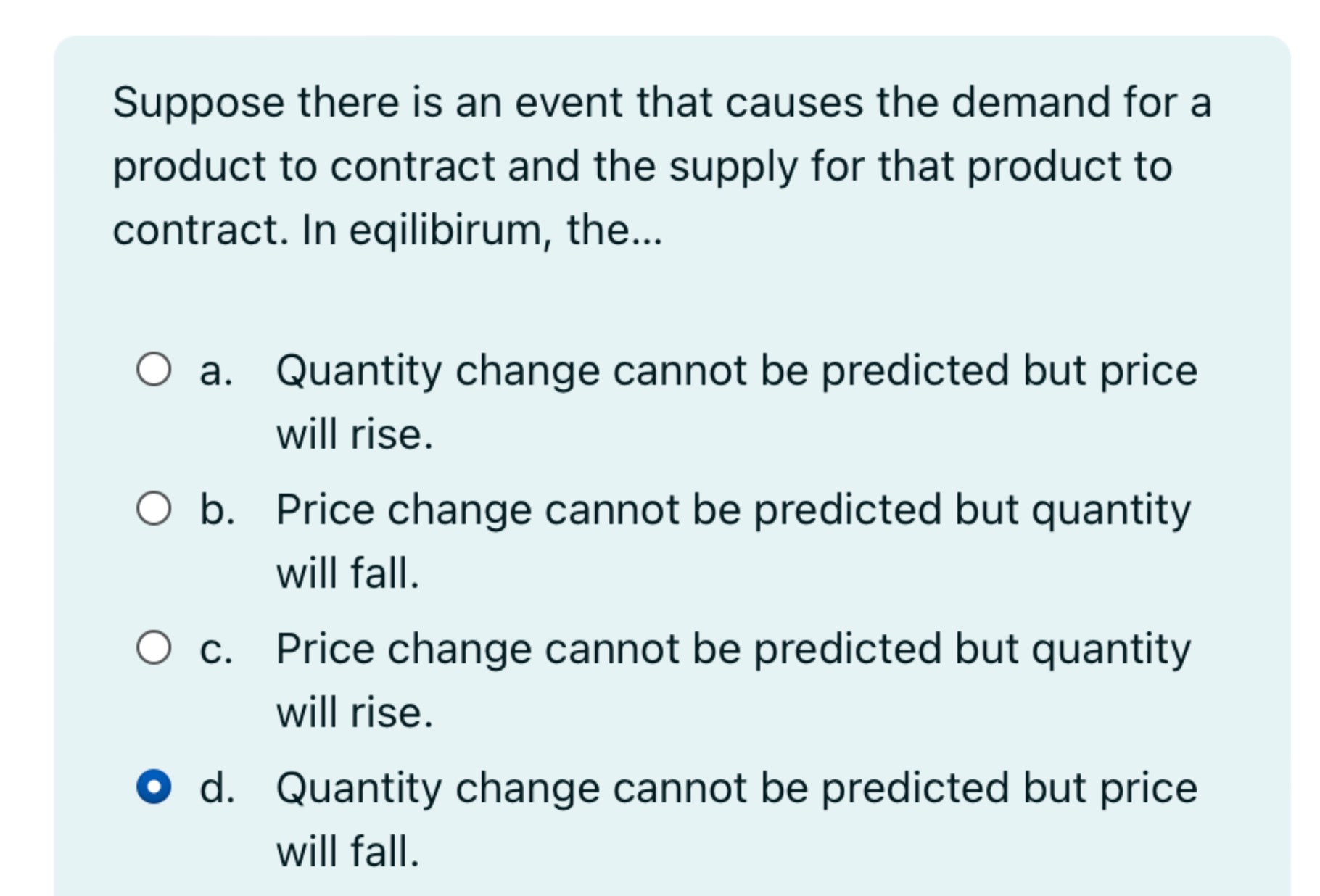 Solved Suppose there is an event that causes the demand for | Chegg.com