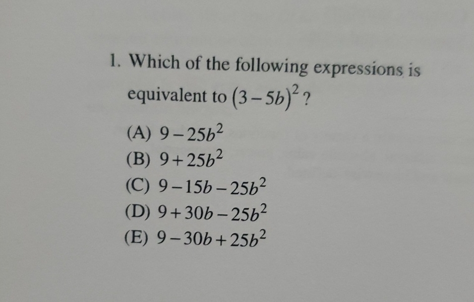Solved Which of the following expressions is equivalent to | Chegg.com