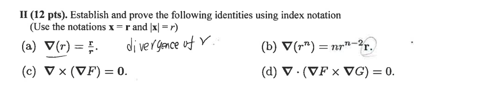 Solved II (12 ﻿pts). ﻿Establish and prove the following | Chegg.com