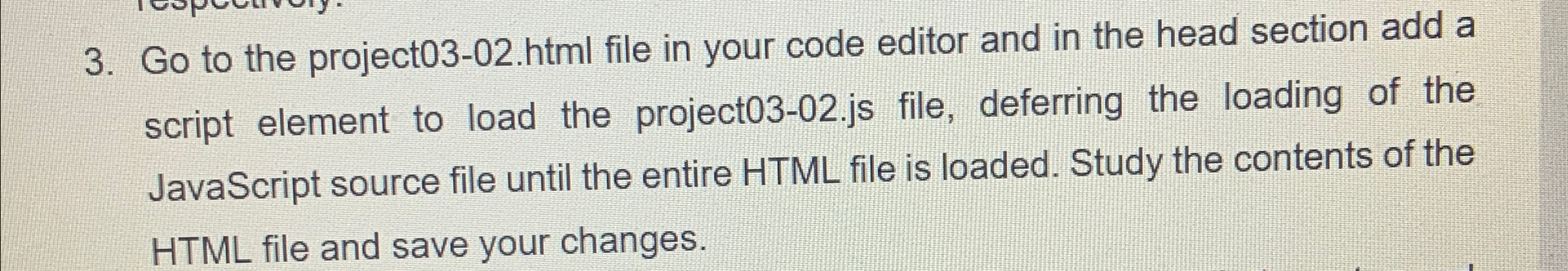 Solved Go To The Project03 02html File In Your Code Editor 9975