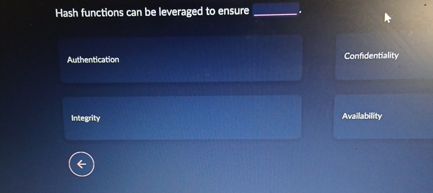 Solved Hash functions can be leveraged to ensure q, | Chegg.com