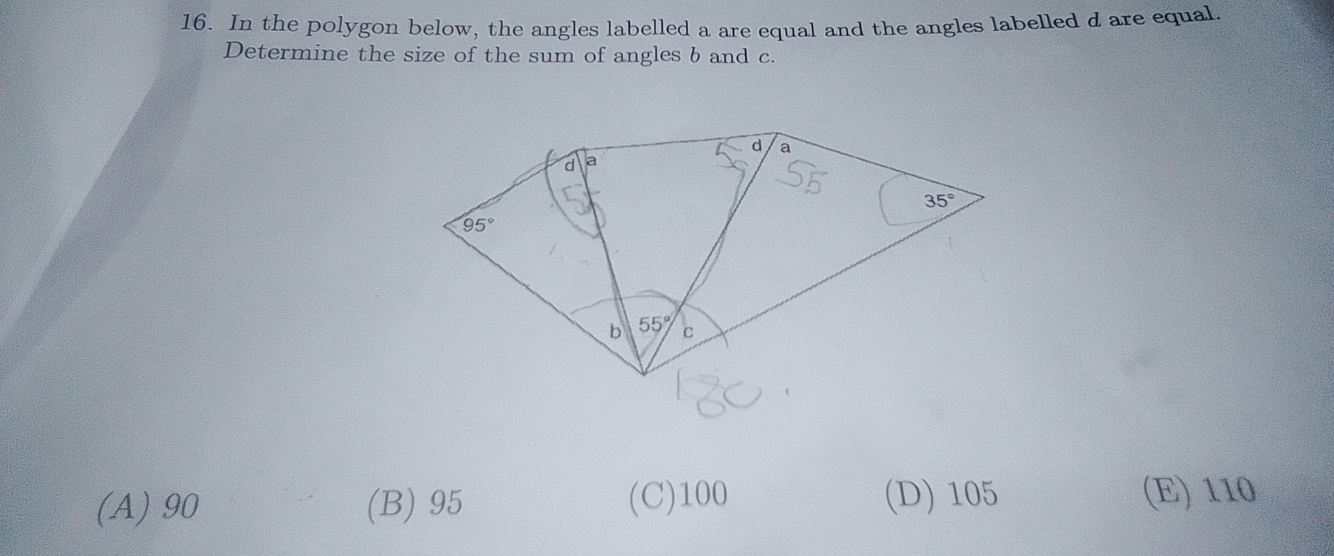 Solved In the polygon below, the angles labelled a are equal | Chegg.com