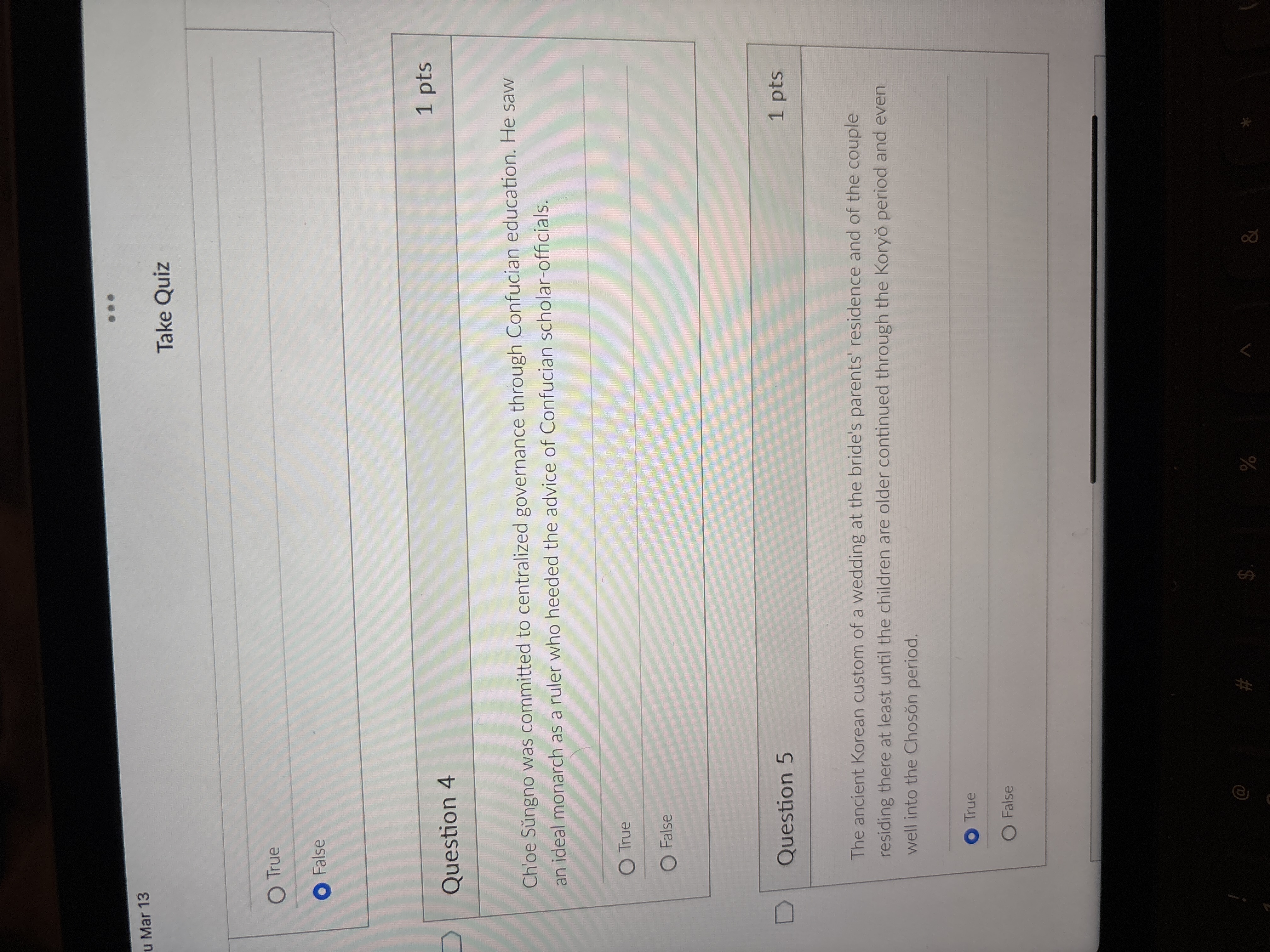 Solved TrueFalse Question 4 ﻿Ch'oe Sŭngno was committed to | Chegg.com