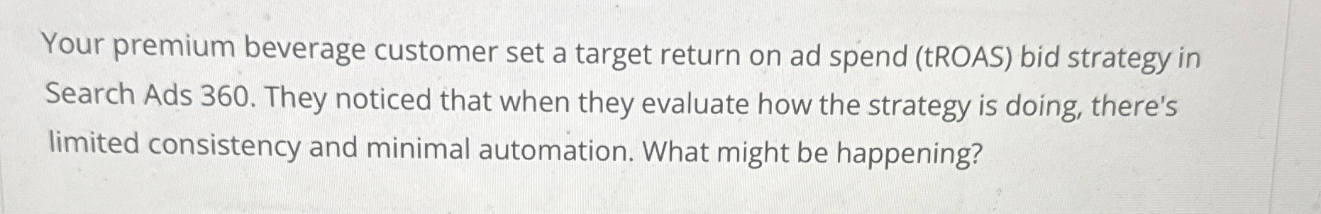 Solved Your premium beverage customer set a target return on | Chegg.com