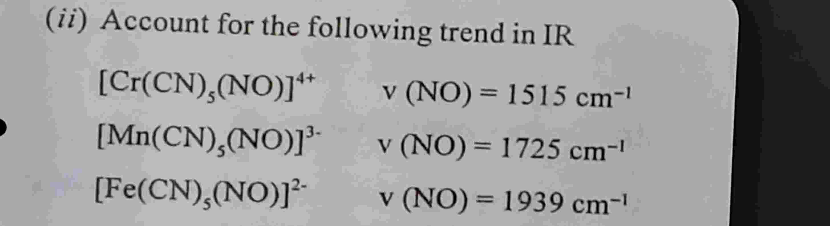 Solved code class="asciimath">(ii) ﻿Account for the | Chegg.com
