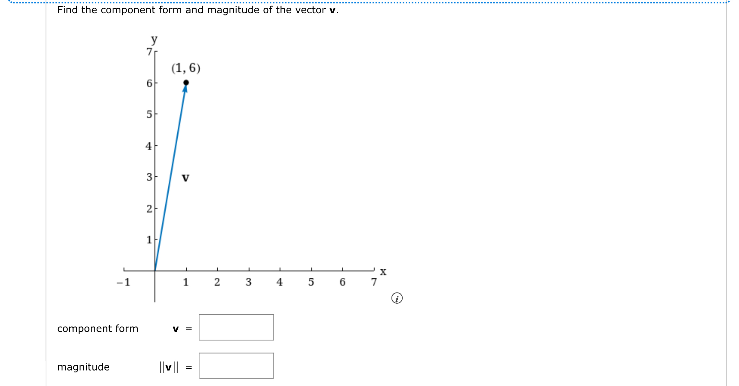 Solved Find the component form and magnitude of the vector | Chegg.com