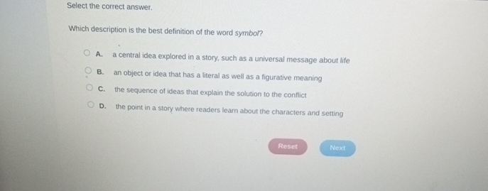 Solved Select the correct answer. Which description is the | Chegg.com