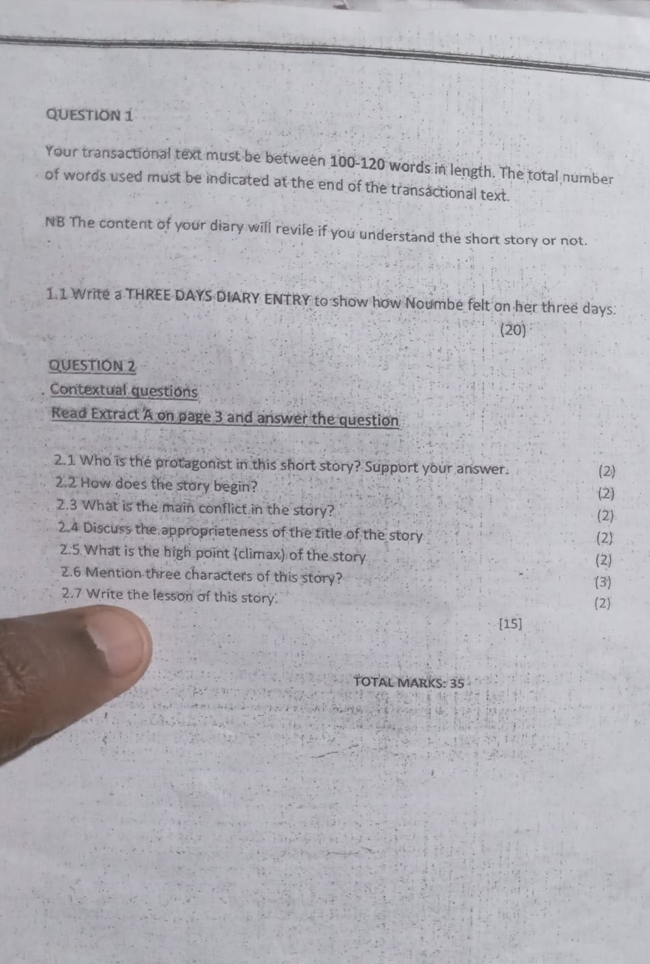 Solved QUESTION 1 ﻿Your transactional text must be between | Chegg.com