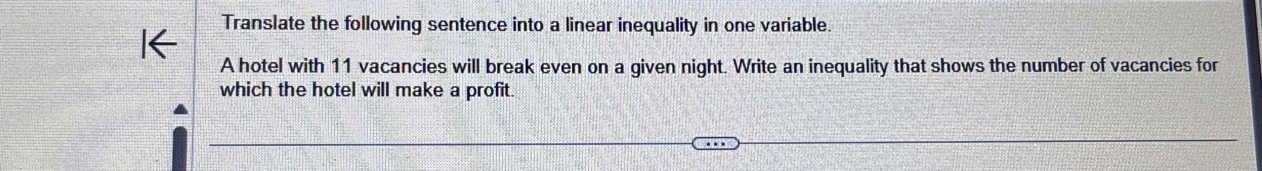 Solved Translate The Following Sentence Into A Linear