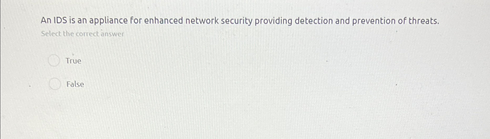 Solved An Ids Is An Appliance For Enhanced Network Security 3684