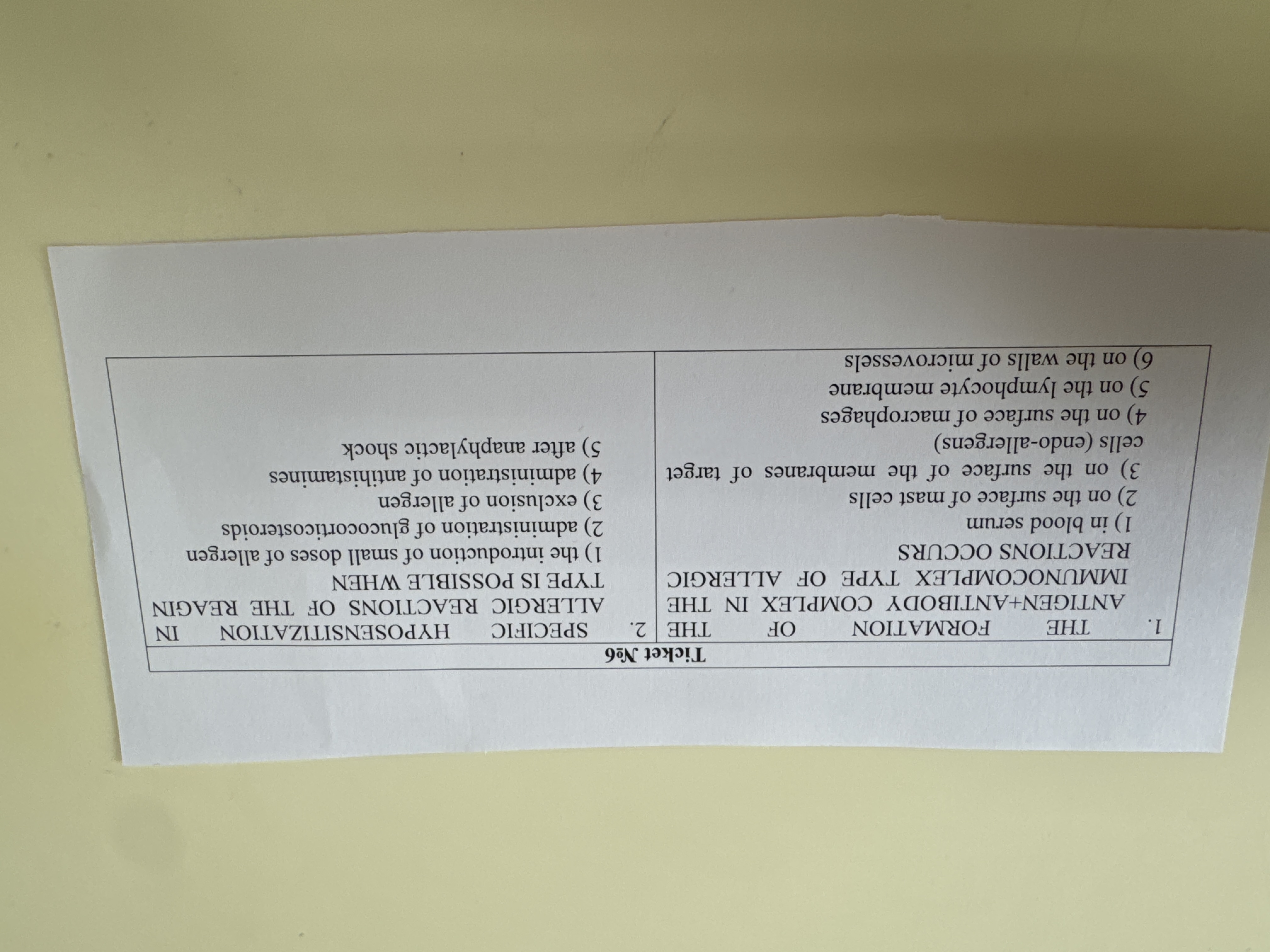 Solved 1. ﻿THE FORMATION OF THE ANTIGEN+ANTIBODY COMPLEX IN | Chegg.com