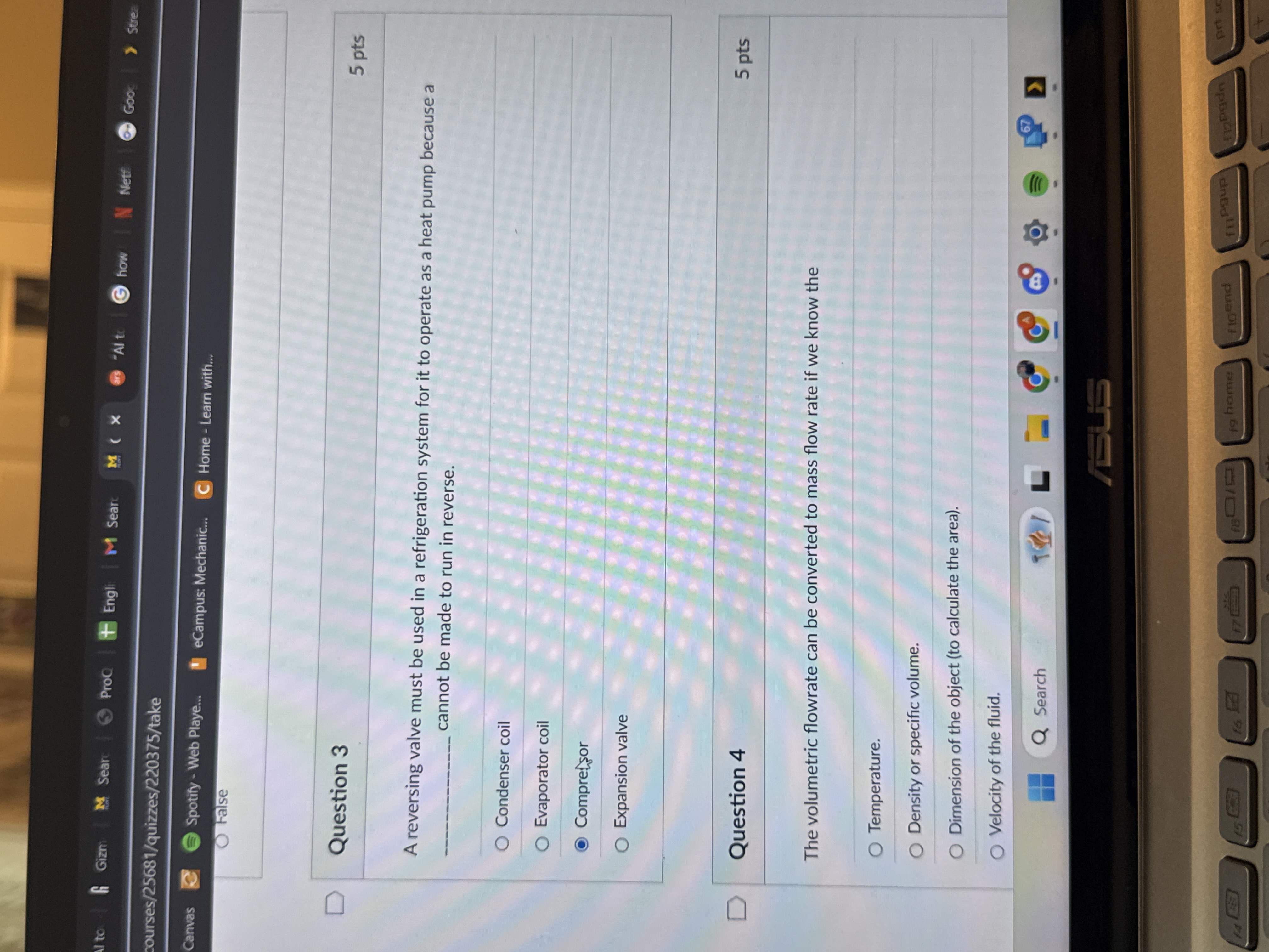 Solved Question 3 ﻿A reversing valve must be used in a | Chegg.com