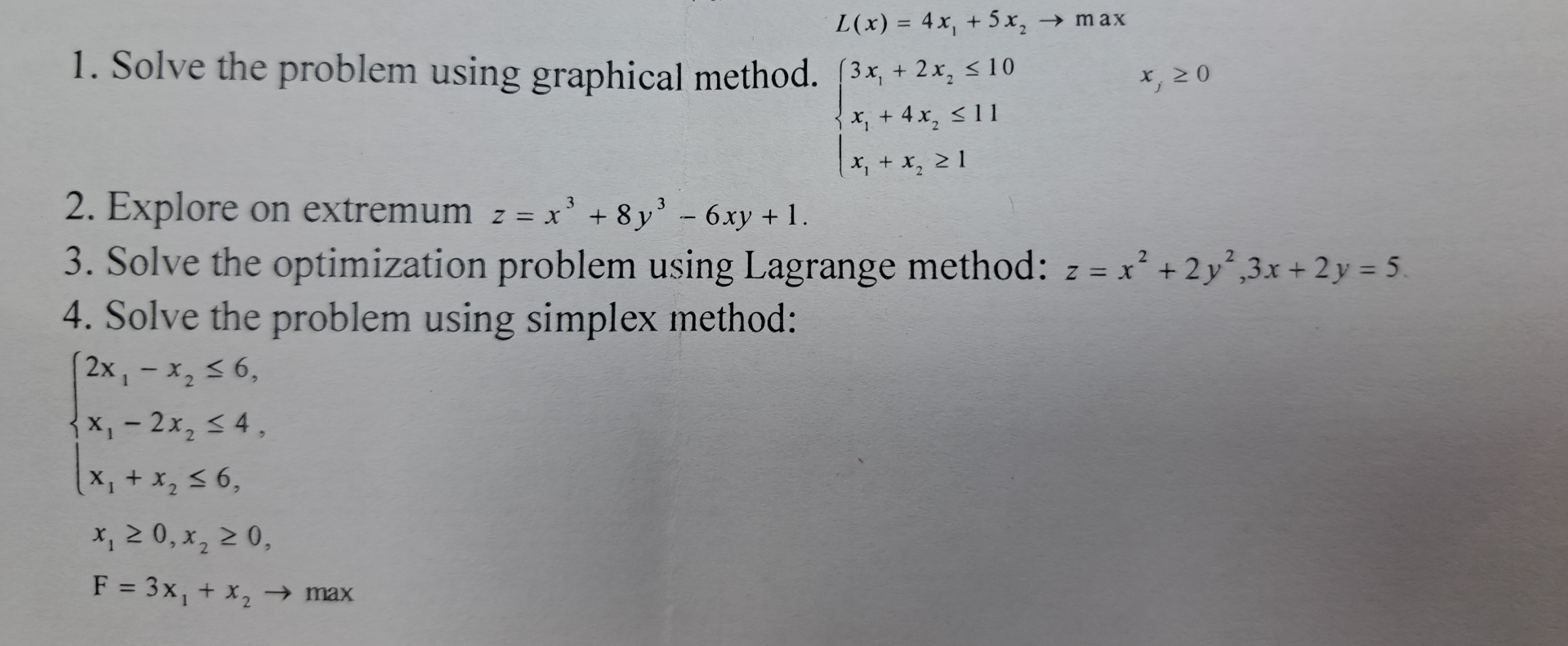 Solved Solve the problem using graphical | Chegg.com