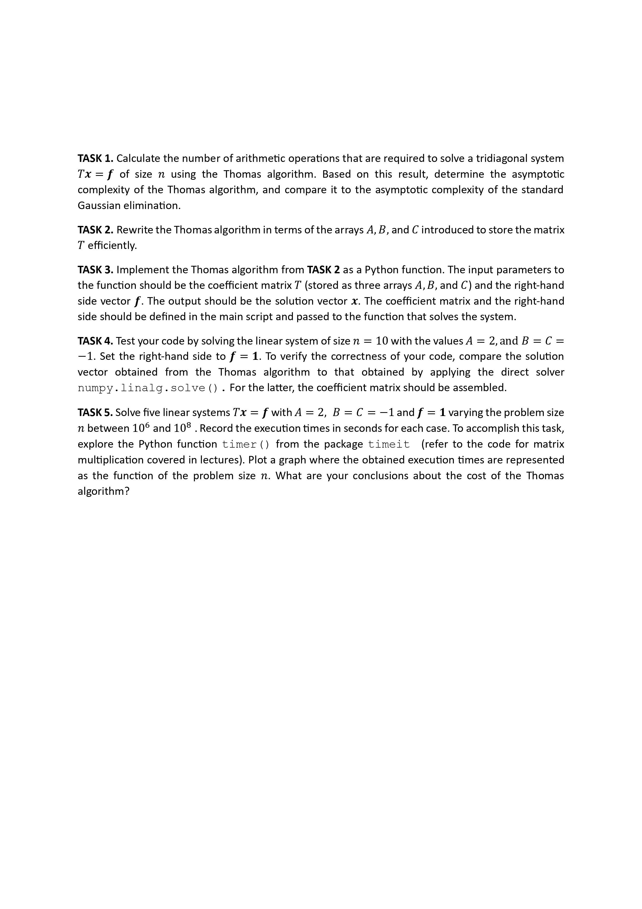 TASK 1. ﻿Calculate the number of arithmetic | Chegg.com