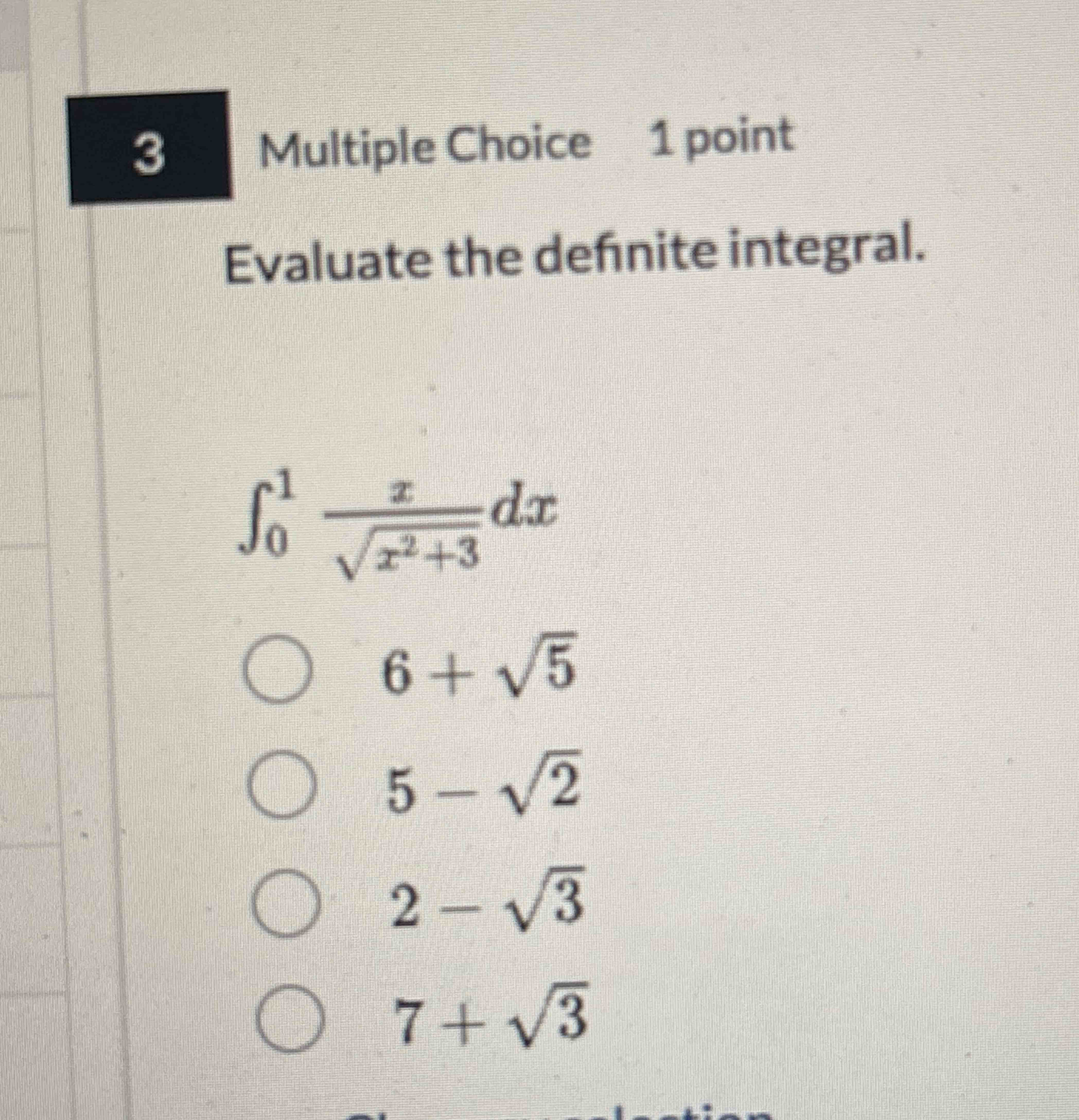Solved code class="asciimath">Multiple Choice 1 ﻿point | Chegg.com