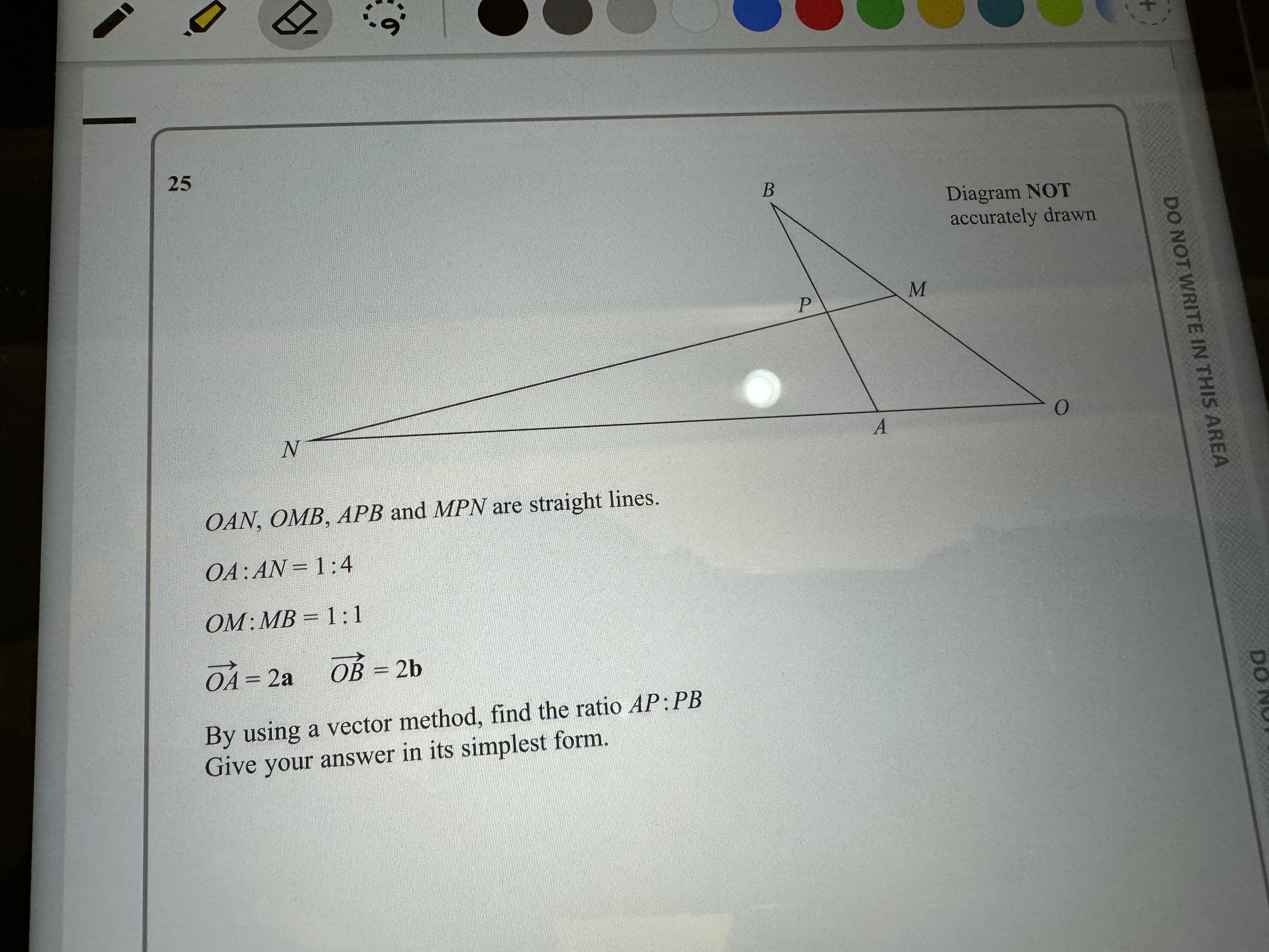 Solved 25OAN,OMB,APB and MPN ﻿are straight | Chegg.com