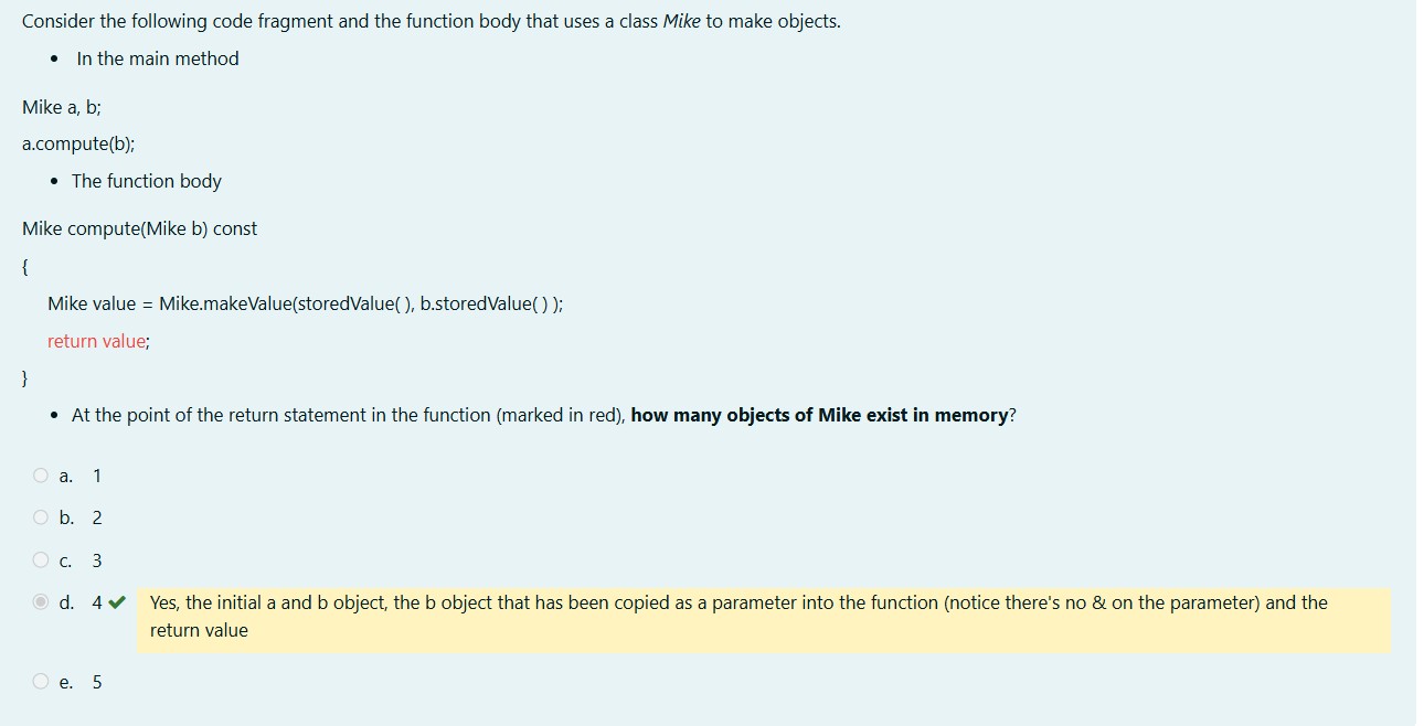 Solved Consider the following code fragment and the function | Chegg.com