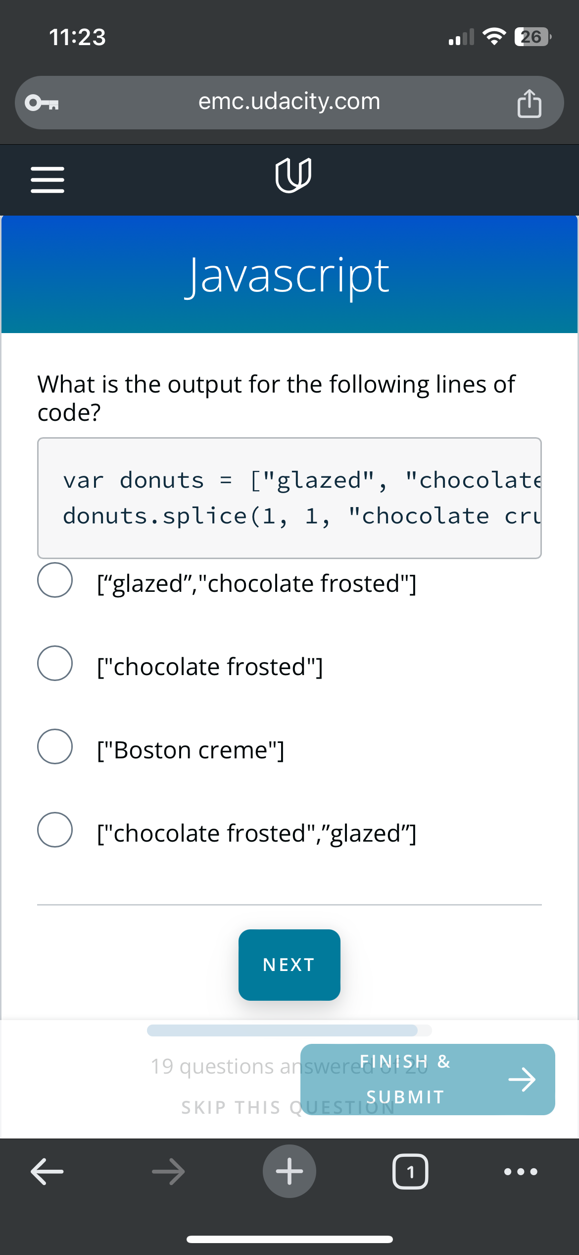 Solved What is the output for the following lines of code? | Chegg.com