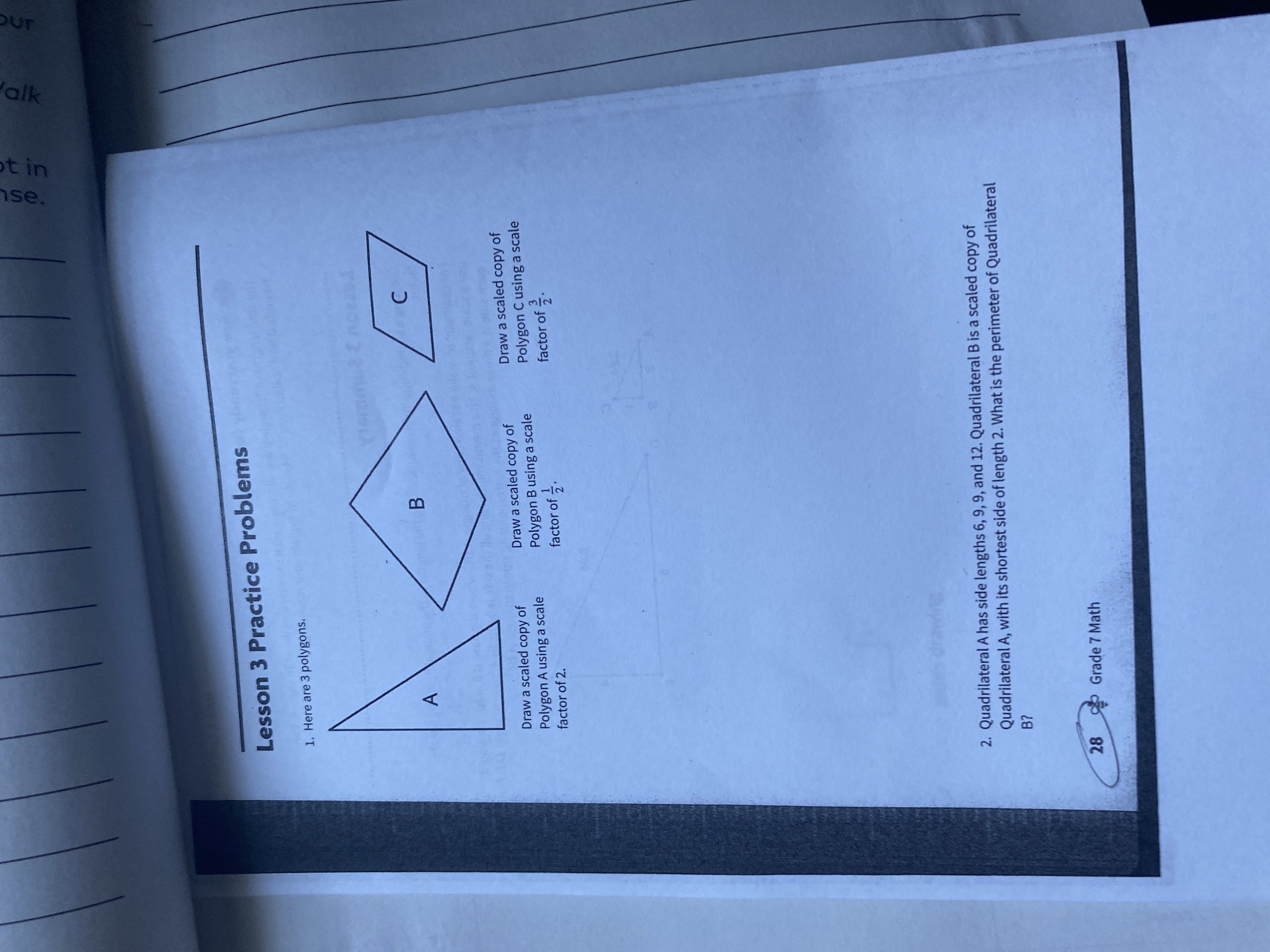 Solved Lesson 3 ﻿Practice Problems Here are 3 ﻿polygons. | Chegg.com