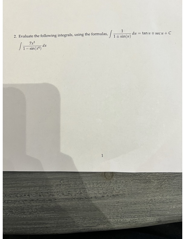 Solved Evaluate the following integrals, using the formulas, | Chegg.com