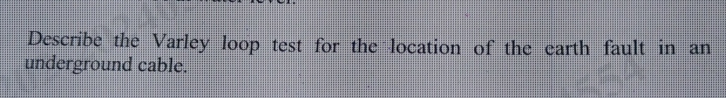 Solved Describe the Varley loop test for the location of the | Chegg.com