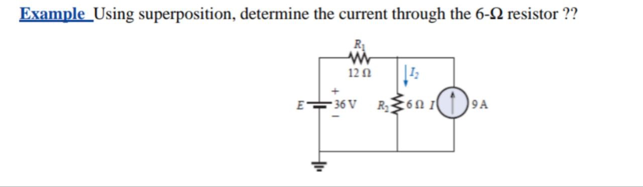 Solved Using superposition, determine the current through | Chegg.com