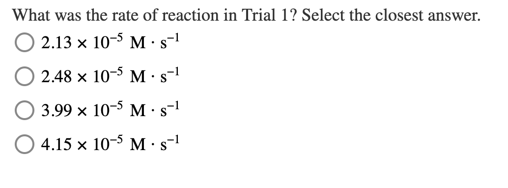 Solved code class="asciimath">What was the rate of reaction | Chegg.com