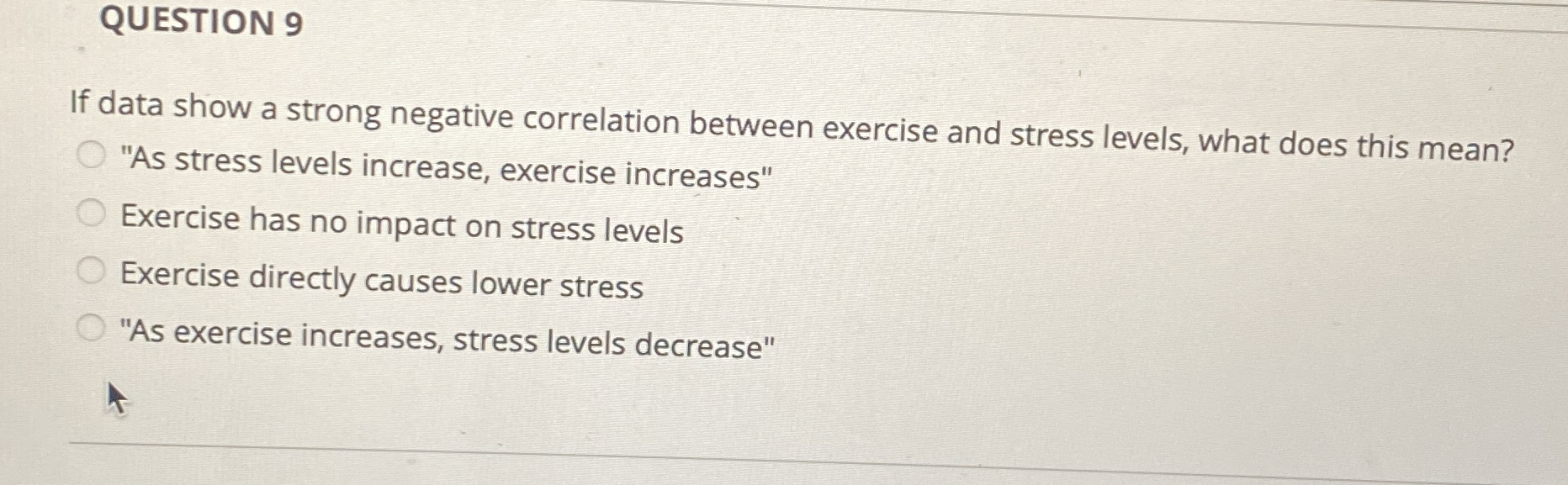Solved If data show a strong negative correlation between | Chegg.com