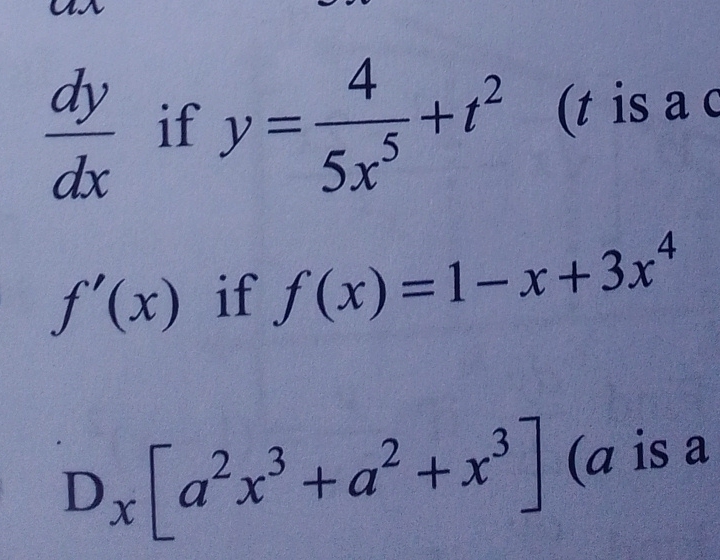 Solved code class="asciimath">(dy)/(dx) ﻿if is a f'(x) ﻿if | Chegg.com