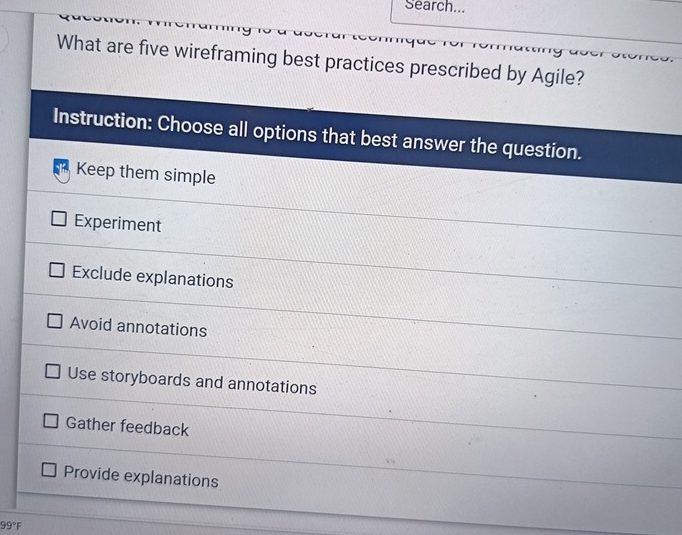 search...What are five wireframing best practices | Chegg.com