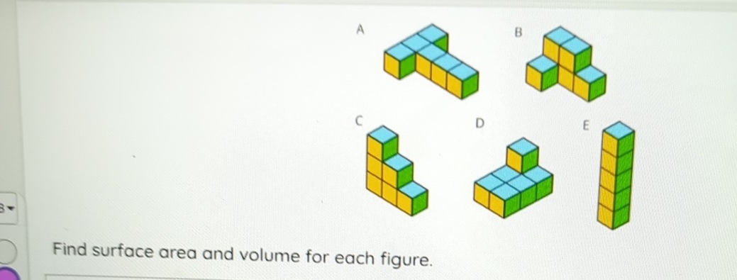 ACDEFind surface area and volume for each figure. | Chegg.com
