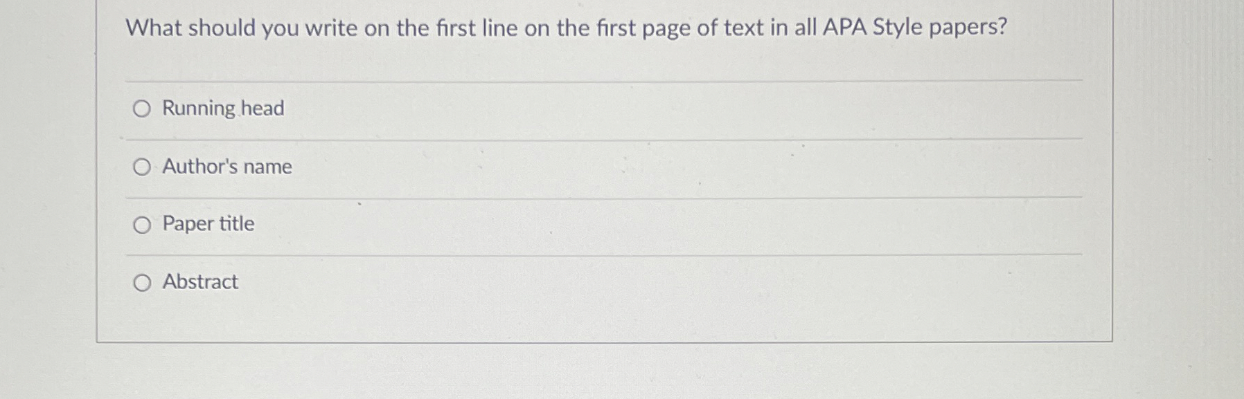 Solved What should you write on the first line on the first | Chegg.com