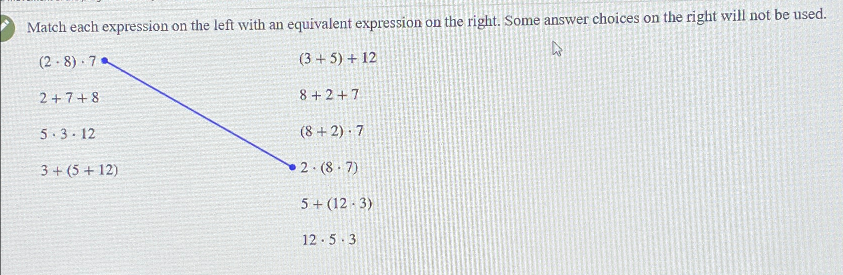 Solved Match each expression on the left with an equivalent | Chegg.com