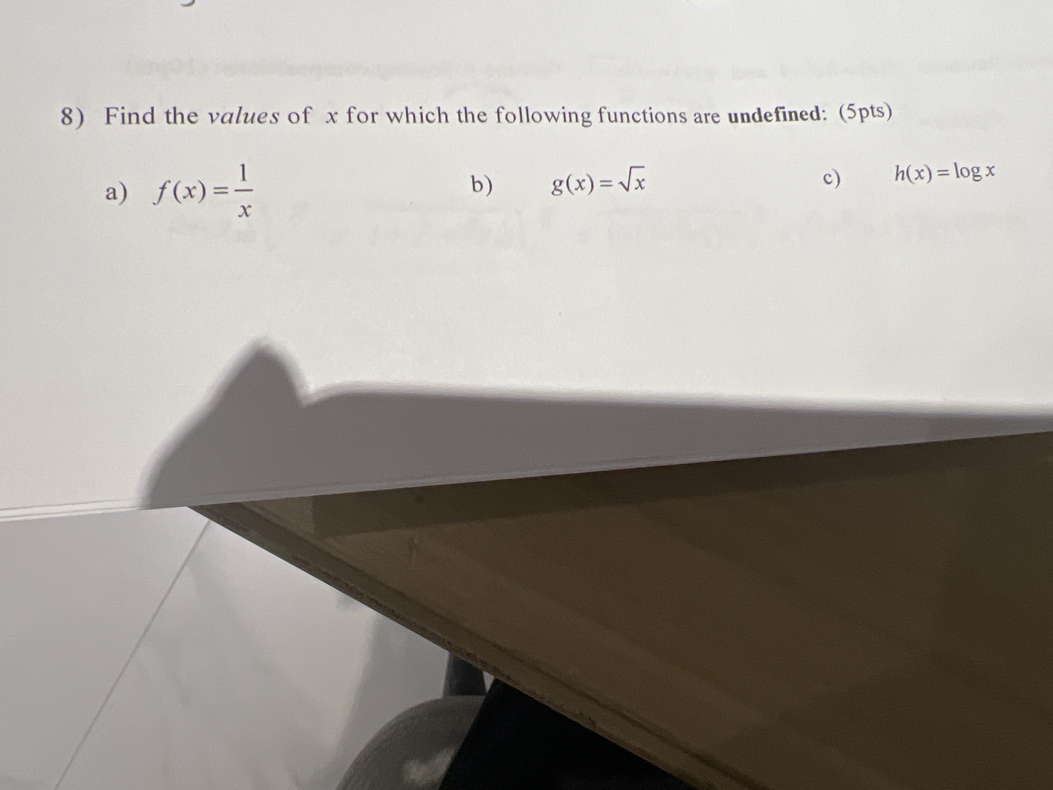 Solved code class="asciimath">Find the values of x for which | Chegg.com