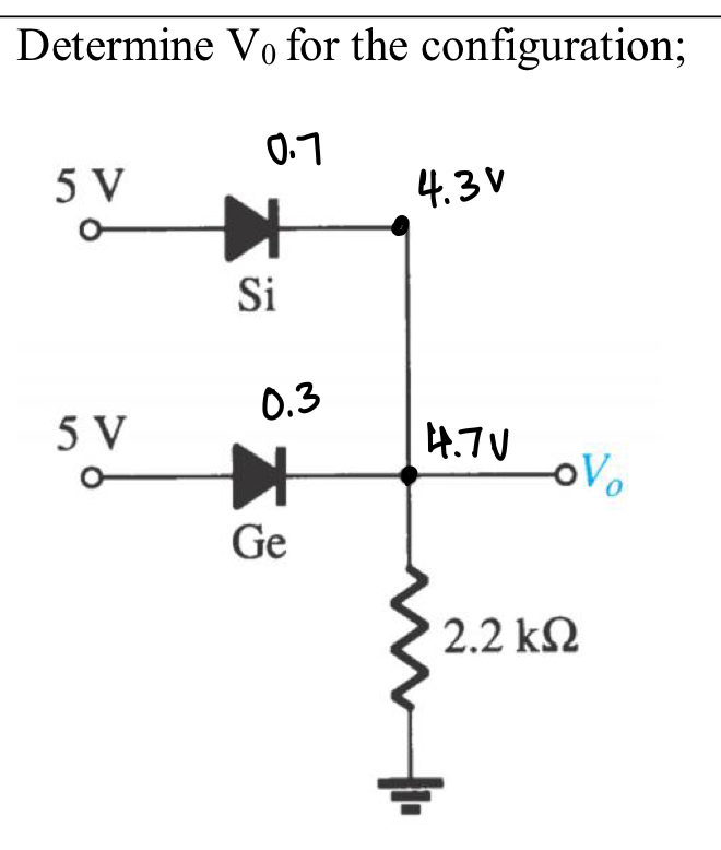 Solved Determine V0 ﻿for the configuration; | Chegg.com