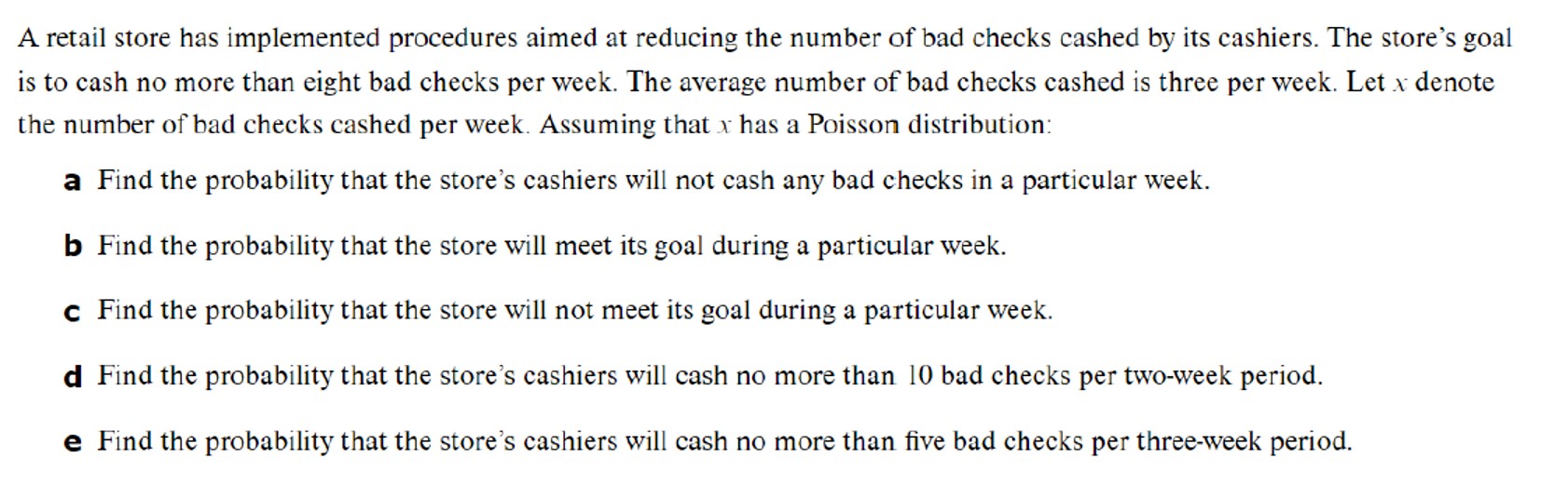 Solved A retail store has implemented procedures aimed at | Chegg.com