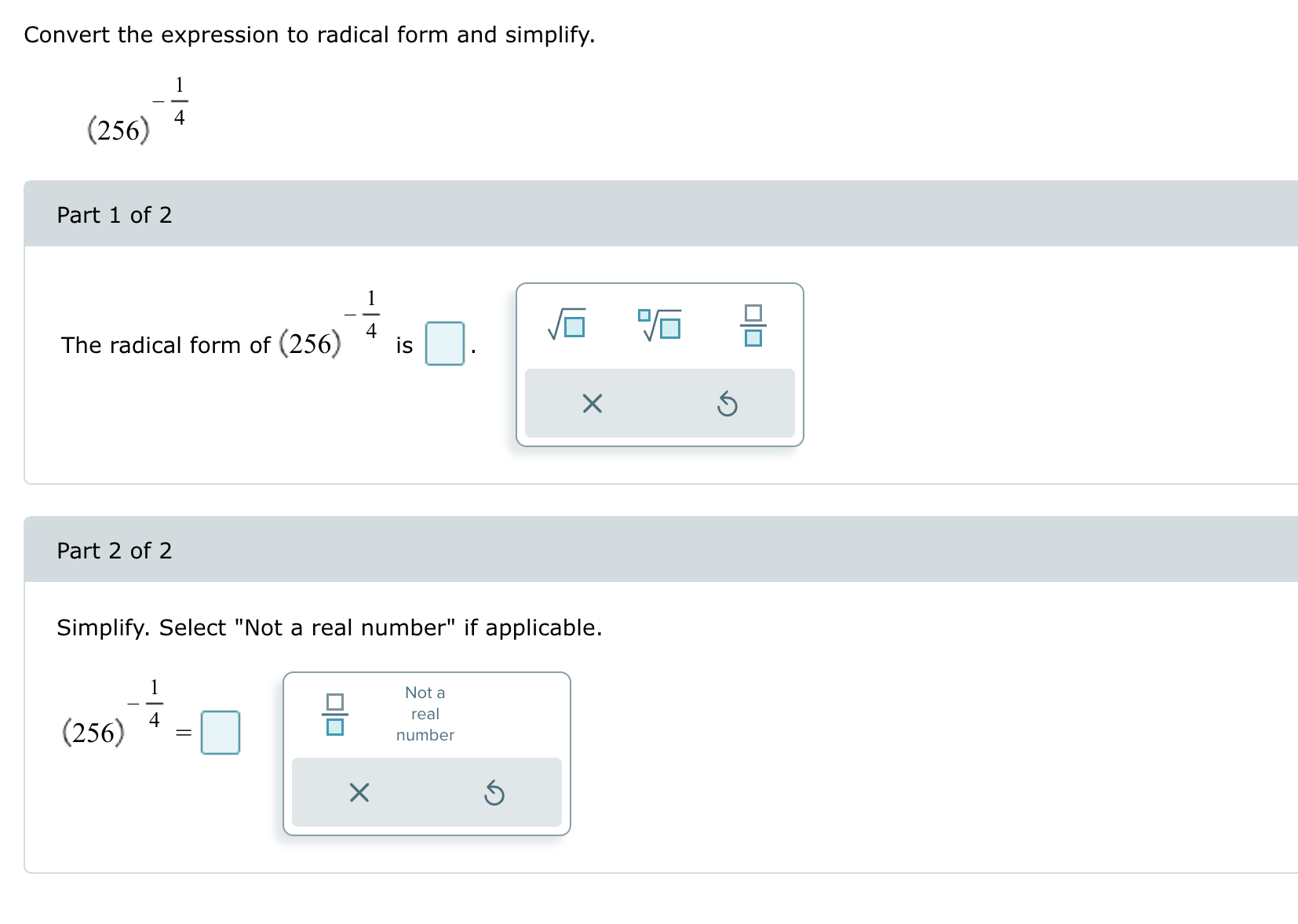 Solved Convert the expression to radical form and simplify. | Chegg.com