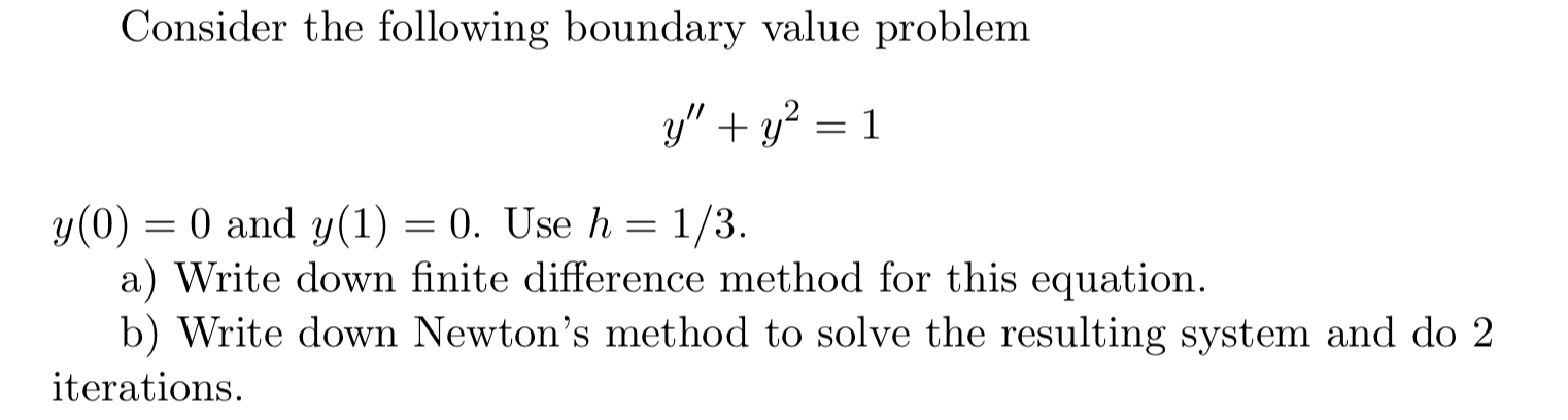 Consider the following boundary value | Chegg.com Consider the following boundary value | Chegg.com