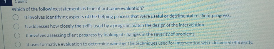 Solved 11 ﻿pointWhich of the following statements is true of | Chegg.com
