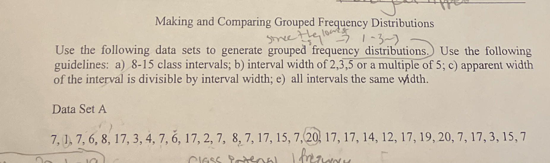 Solved Making and Comparing Grouped Frequency | Chegg.com